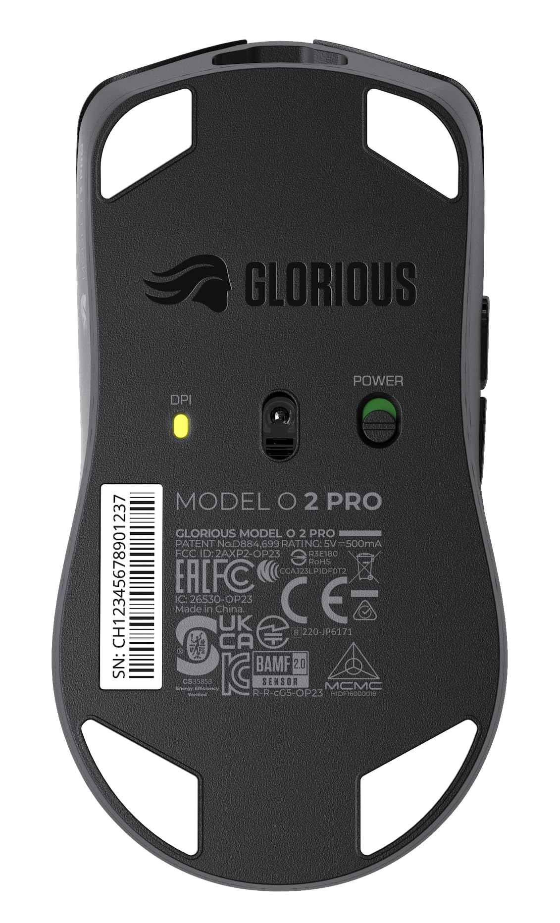 Glorious Gaming Model O 2 PRO Wireless Gaming Mouse - 2.4GHz wireless 1ms delay, 100M clicks, 57g Ultralight, Long Battery Life, 26K DPI BAMF 2.0 Sensor, Ambidextrous, 6 Buttons, PTFE Feet