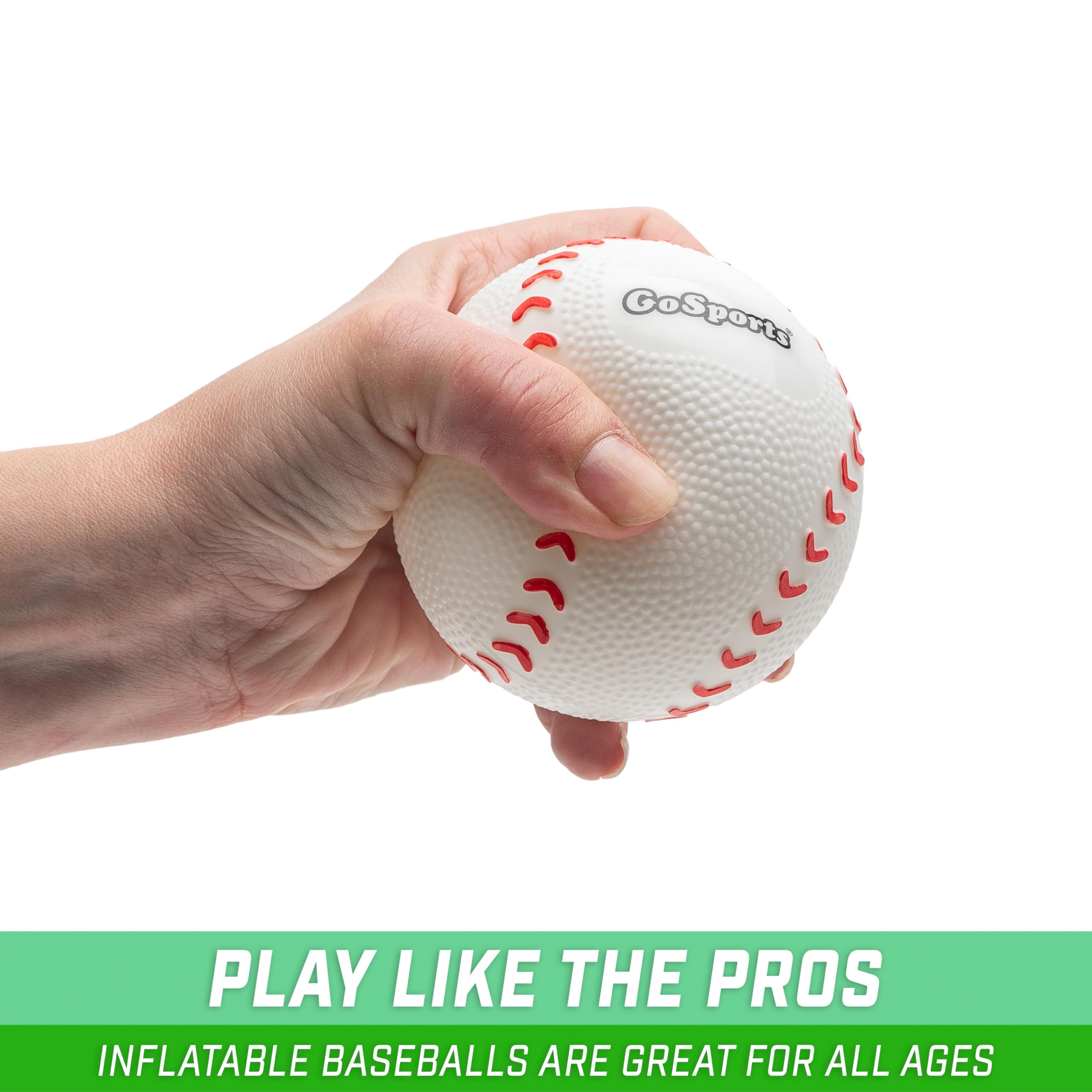 GoSports Strikeout Challenge Baseball Toss Doorway Game - Includes Universal Door Frame Tension Rod and Inflatable Baseballs with Ball Pump