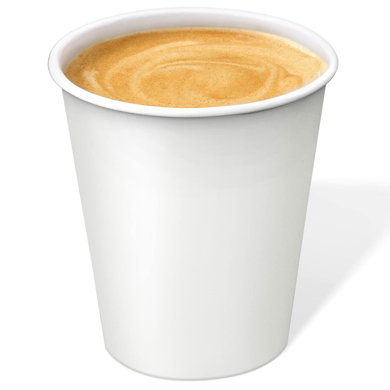 Hulless 100 Pcs 8 Oz Disposable Paper Cups Beverage Drinking Cup Paper Coffee Cups for Hot, Cold Beverages, Water, Juice, Coffee, Tea, Picnic and Party
