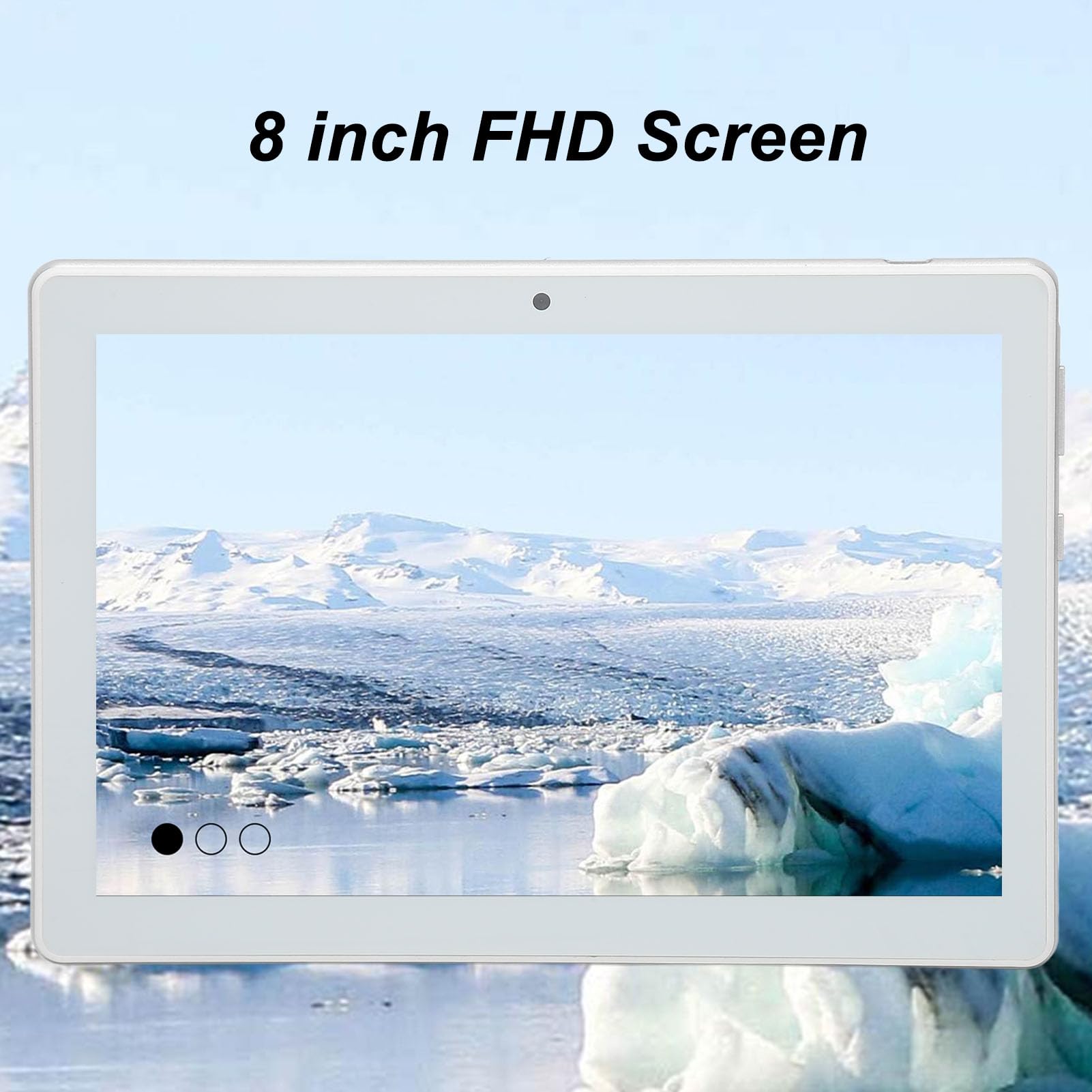 Gugxiom 8 Inch Tablet, 4G Calling Tablet, 6GB RAM 128GB ROM Office Tablet, 5MP+8MP Camera, Octa Core Processor, Dual Card Dual Standby, 6000mAh, 5G WiFi (Sliver)