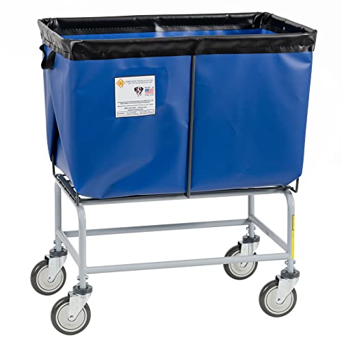 R&B Wire™ 466 Elevated Vinyl Truck, 6 Bushel Capacity, Blue, Made in USA