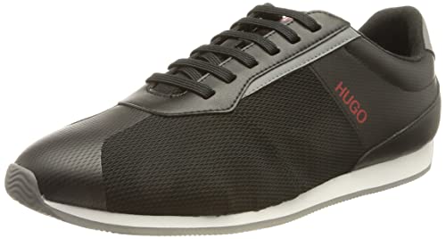 HUGO Men's Sneaker, Black 1, 9