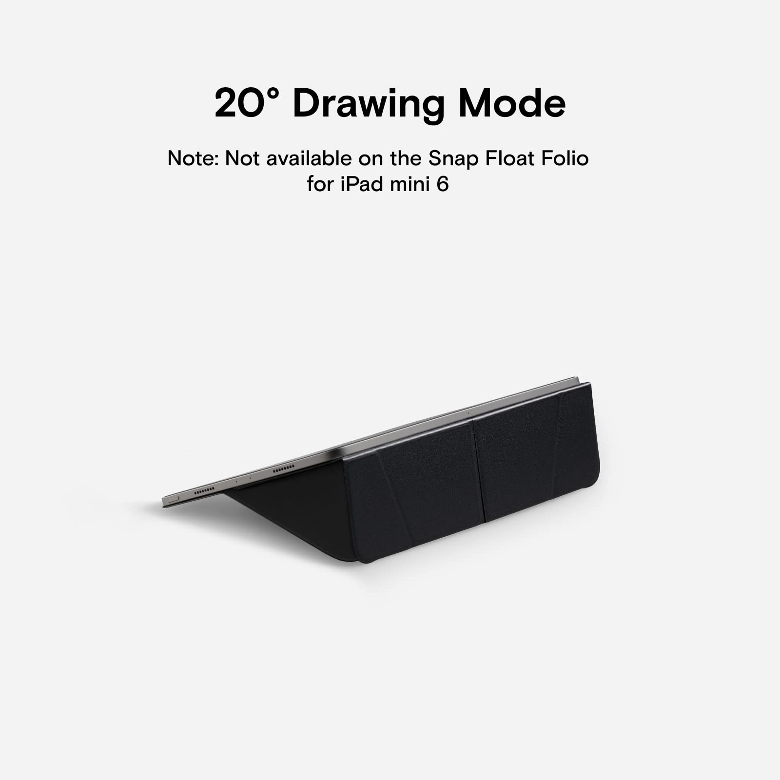 MOFT Adjustable Tablet Stand for Desk, Leather Folio iPad Tablet Stand Holder Magnetic Cover with Multiple Viewing Angles, Auto Wake/Sleep, Compatible with iPad Pro 11-in 2018-2022/iPad Air 2022/2020