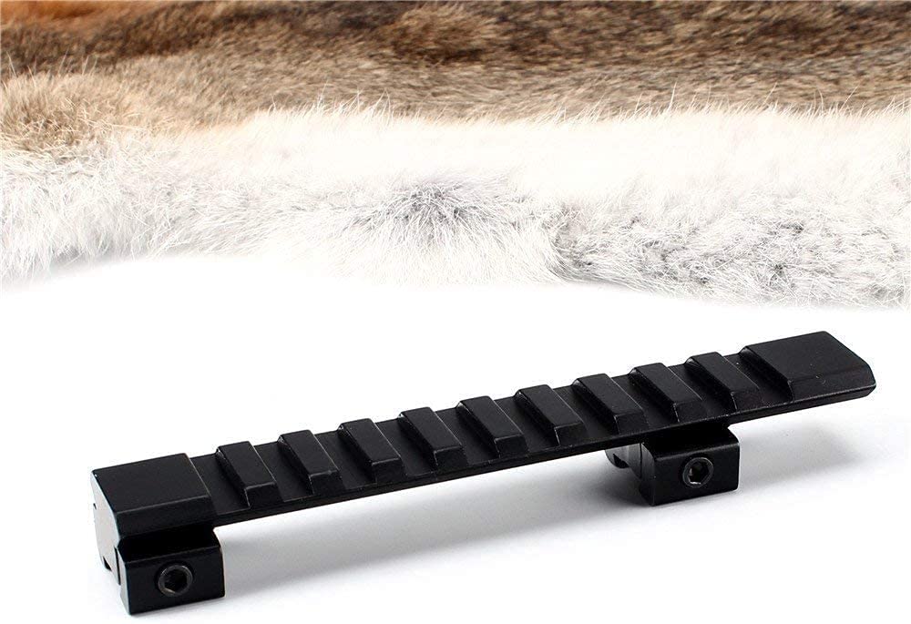 Gotical 11mm Dovetail to 20mm Picatinny Weaver Rail Mount Adapter 10 Slots Tactical Aluminum Alloy for Air Gun Rifle Scope