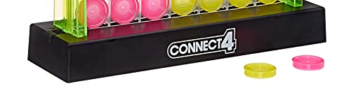 Hasbro Gaming Connect 4 Neon Pop Board Game Strategy Game for Kids Ages 6 & Up for 2 Players