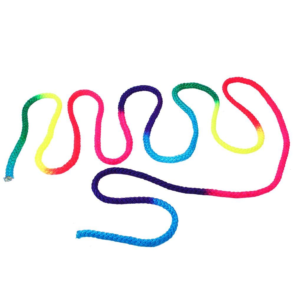 Gymnastics Rope,Rainbow Color Rhythmic Gymnastics Rope Solid Competition Arts Training Rope