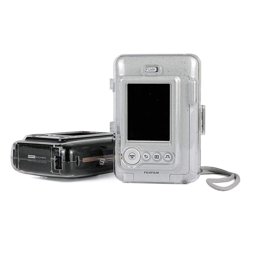 Hurricanes 4 in 1 Accessories Bundle Kit for Fujifilm Instax Mini Liplay Camera (Transparent Camera Case,60 Photo Frame Stickers,Wall Hanging Frames, Clips with String)