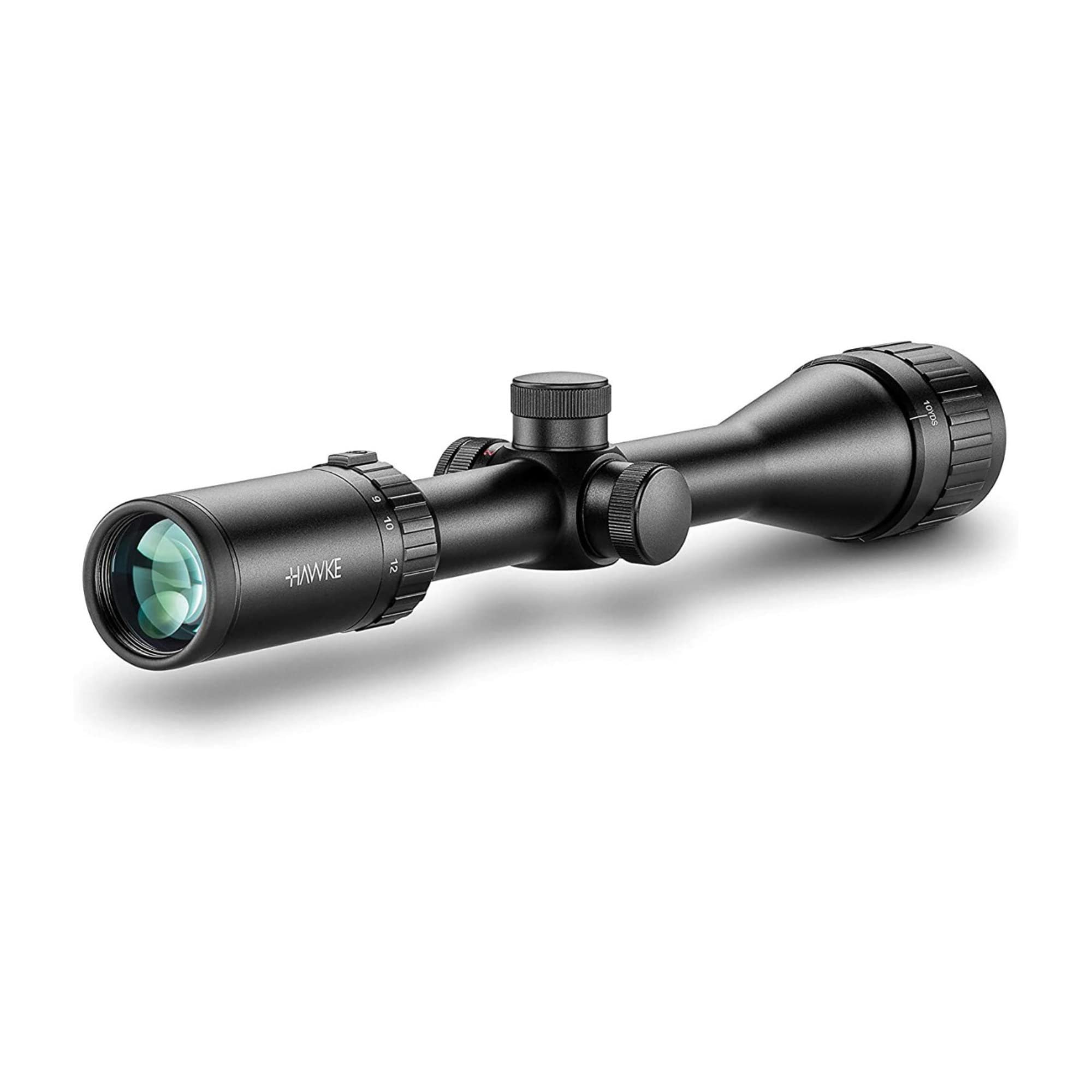 Hawke Sport Optics Vantage 4-12x40 Rimfire .17 HMR Riflescope Bundle with 2-Piece Weaver Medium Riflescope Rings (2 Items)