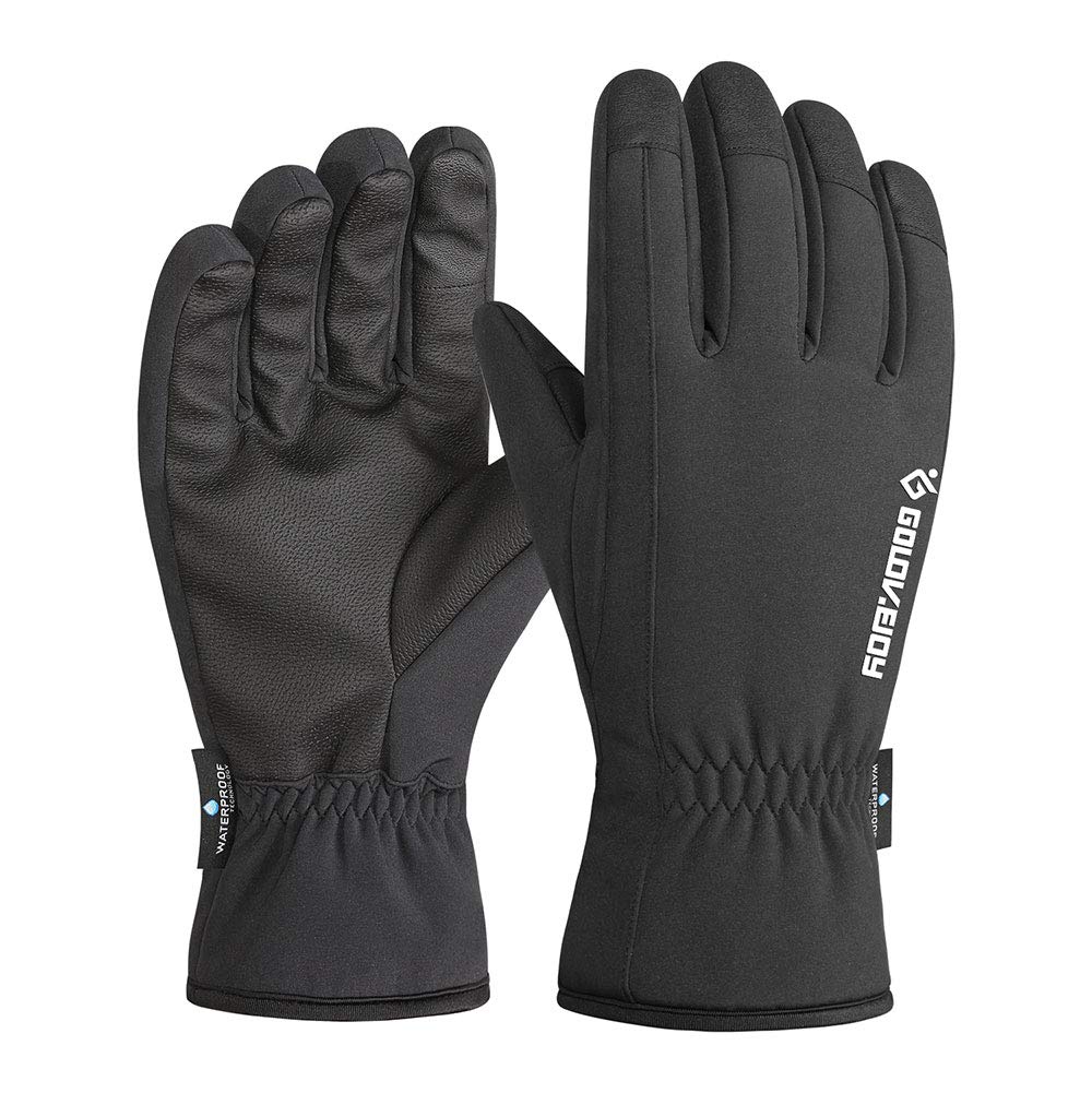 Jeniulet -30℉ Winter Gloves 100% Waterproof Windproof Touch Screen Super Warm Gloves for Men