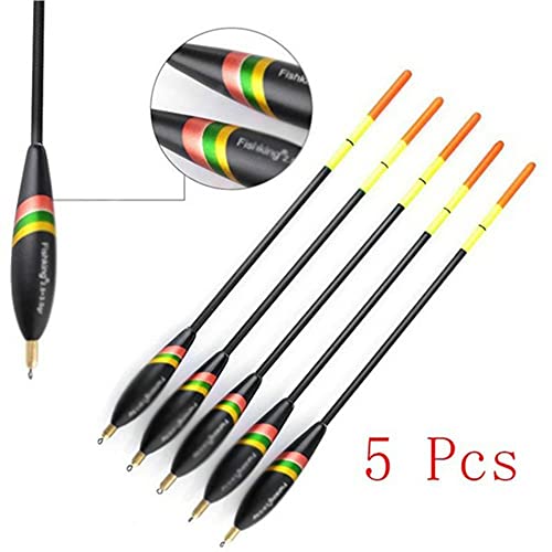 GPPZM 5pcs Fishing Floats Mixed Size Balsa Weight Bobber Cork Fir Float Vertical for Carp Durable Fishing Tackle