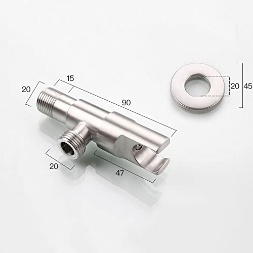 FZZDP Brushed Douche Kit Hand Held Bidet Sprayer Stainless Steel Toilet Faucet Valve Set Shower Head