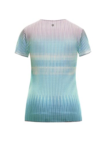 K-Swiss Women's Pleated Short Sleeve Crew (Angel, Medium)
