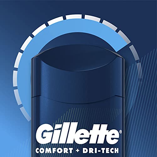 Gillette Antiperspirant Deodorant for Men, Invisible Solid, Clean Rush, 72 Hr. Sweat Protection, 3.4 oz