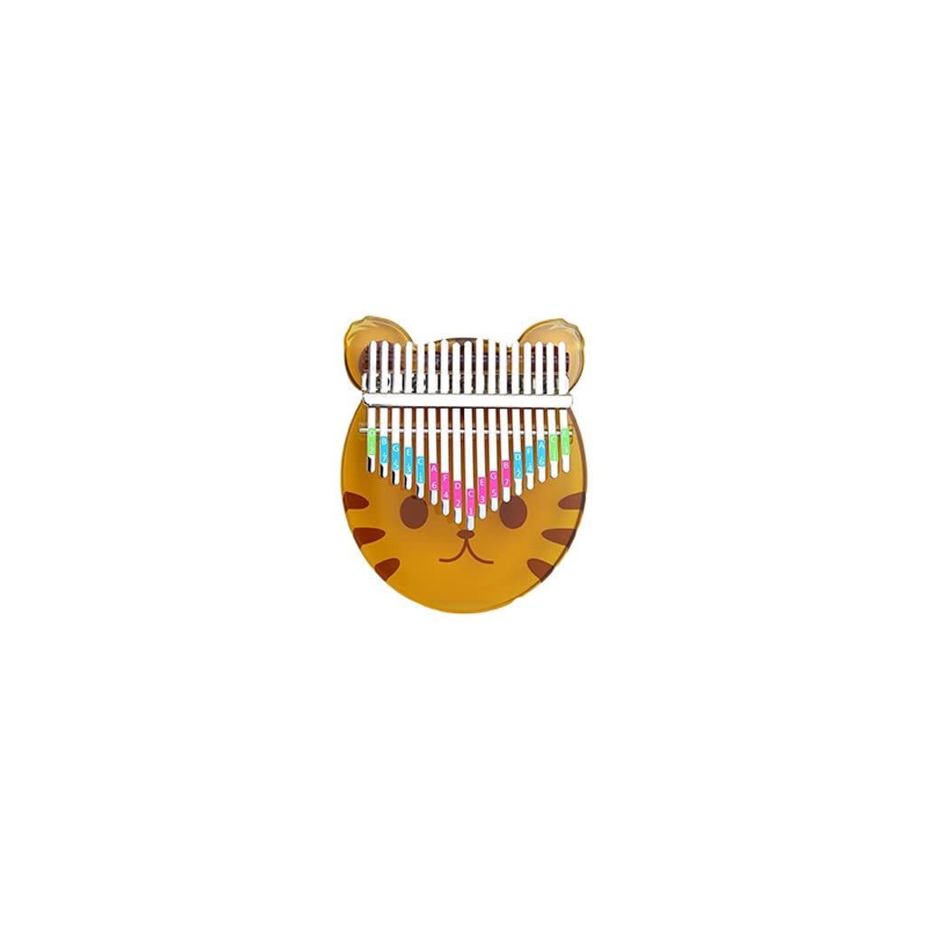 KXDFDC 17 Keys Kalimba Transparent Painted Animal Cartoon Thumb Piano Kalimba Gift Finger Piano (Color : C, Size : 17 Keys)