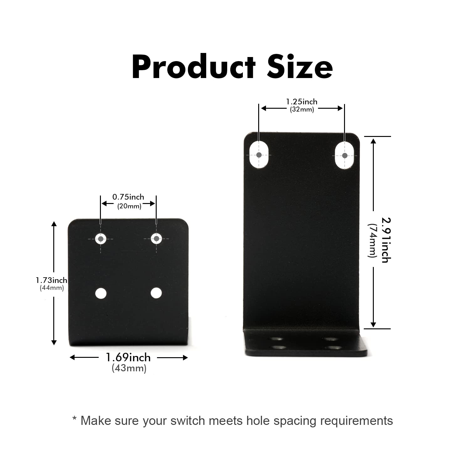 MokerLink Metal Rack Mount Ear for 13 inch Switches, Compatible for Netgear, D-Link, TRENDnet Series Switches
