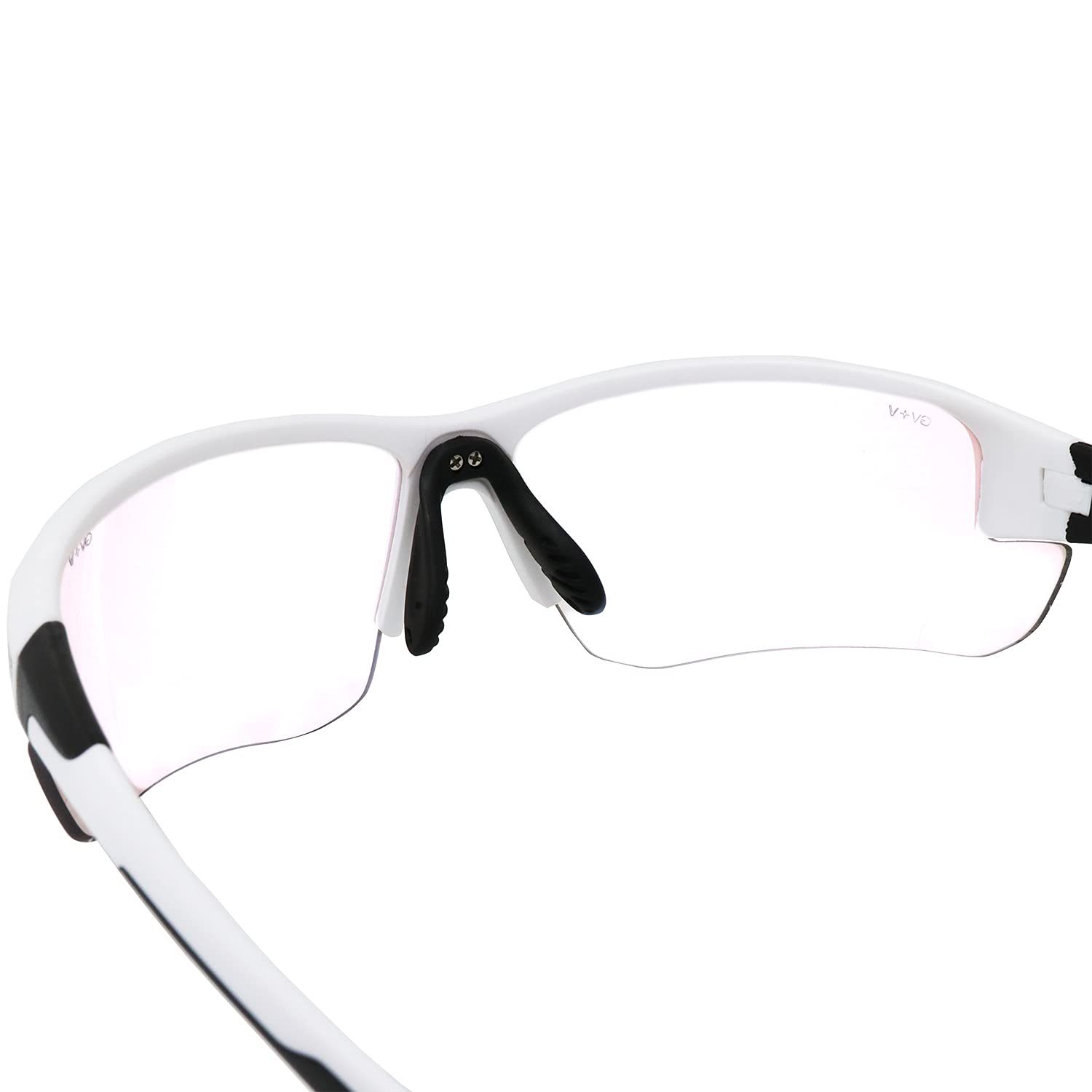Global Vision Hercules 7 24-Hour Auto-Darkening Clear to Smoke Lens Transitional Safety Sunglasses Glasses Photochromic (White)