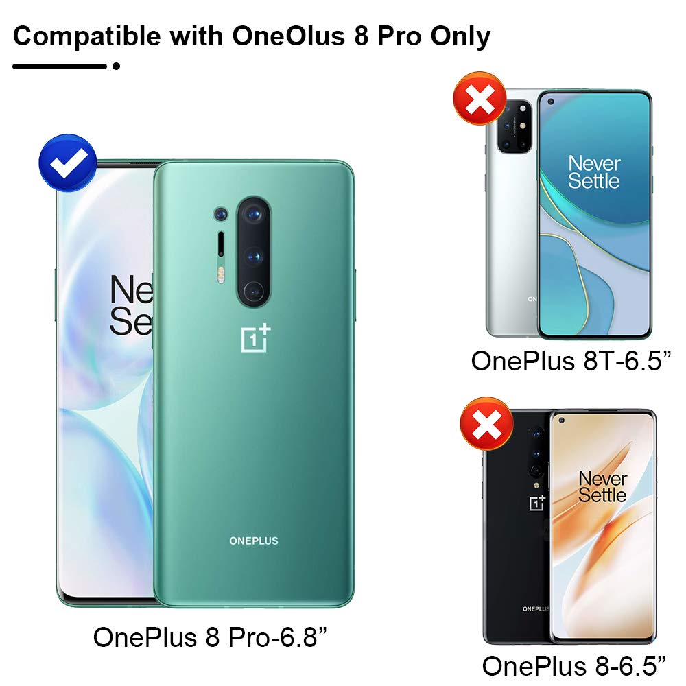 HATOSHI 6 Pack 3 Pack Flexible Screen Protector + 3 Pack Camera Lens Protector Designed for OnePlus 8 Pro 6.8-Inch, TPU Film Upgraded Installation Kit Case Friendly HD Clear