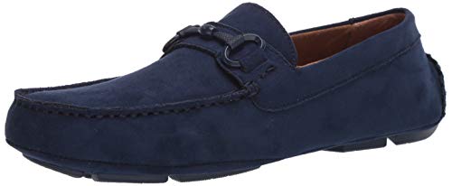 Kenneth Cole REACTION Men's Dawson Bit Driver Driving Style Loafer, Navy, 11