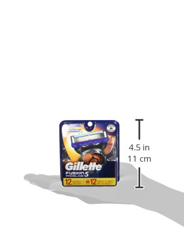 Gillette Fusion ProGlide Manual Men's Razor Blade Refills, 12 Count, Mens Razors/Blades