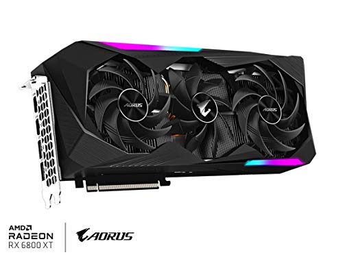 GIGABYTE AORUS Radeon RX 6800 XT Master 16G Graphics Card, MAX-Covered Cooling, 16GB 256-bit GDDR6, GV-R68XTAORUS M-16GD Video Card