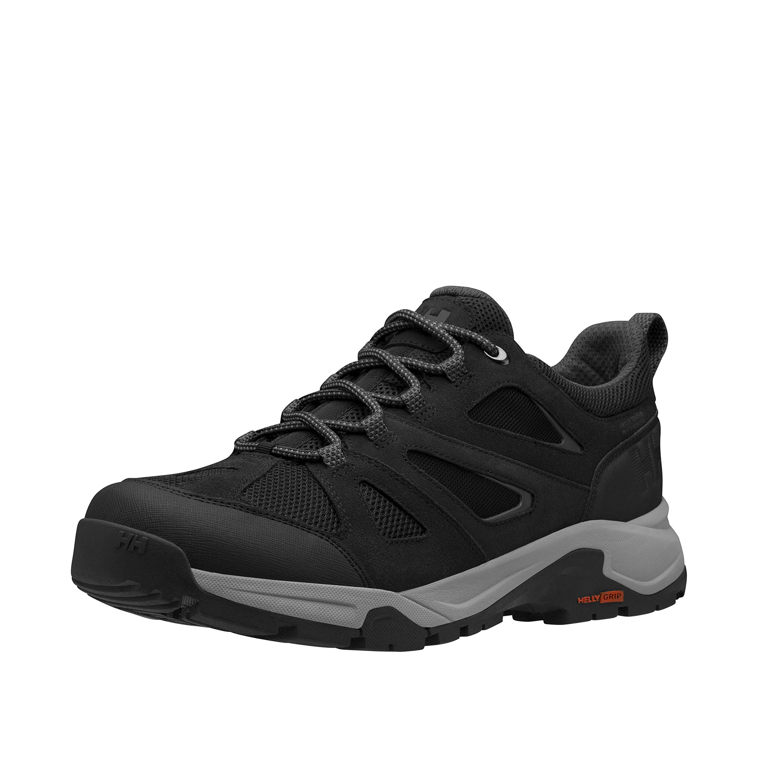 Helly-Hansen Mens Switchback Trail Low HT Performance Lightweight Hiking Sneaker Shoe, 990 Black/Ebony, 10.5