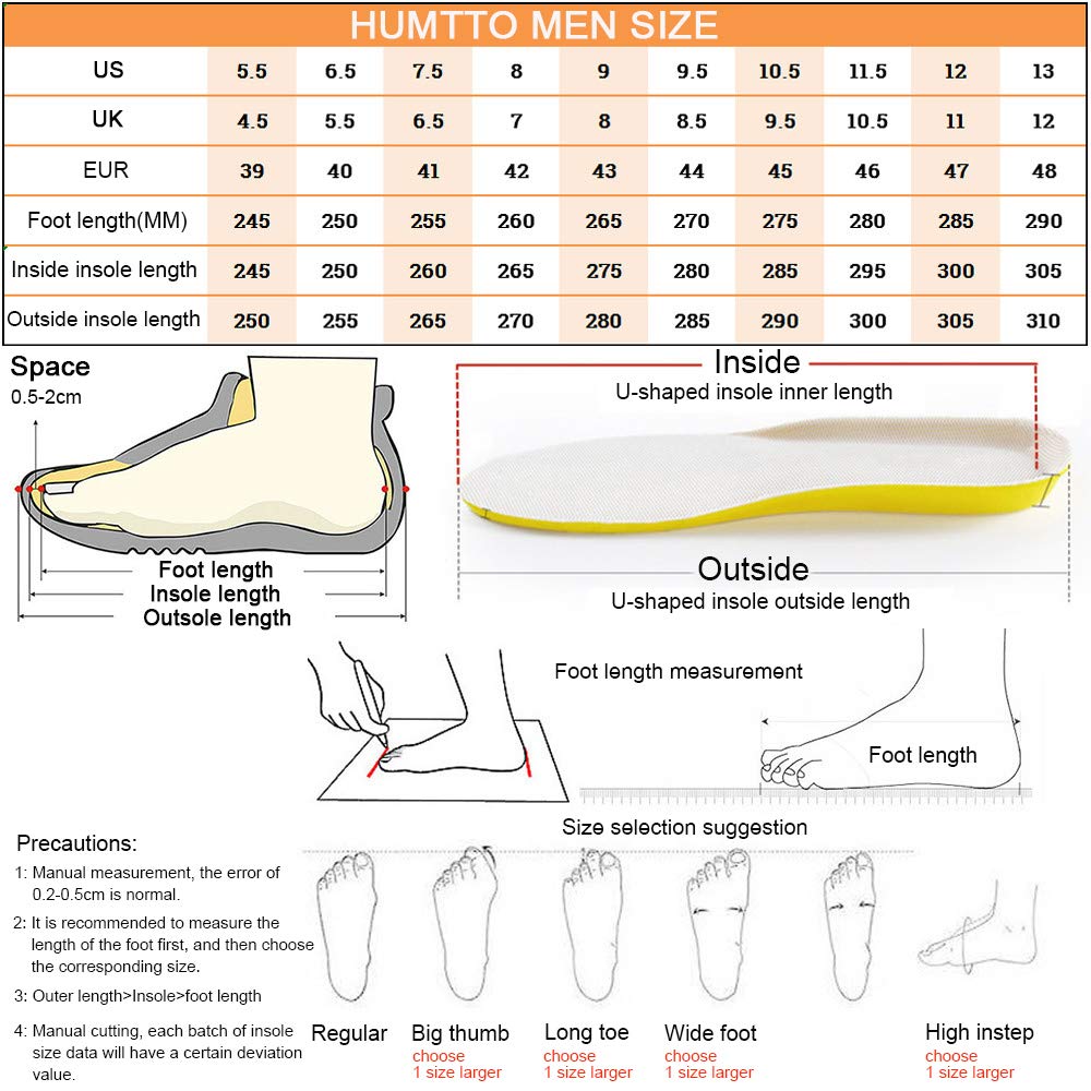 HUMTTO Hiking Shoes for Men Lightweight Anti Slip Outdoor Trekking Ankle Boots (Black, Numeric_9_Point_5)