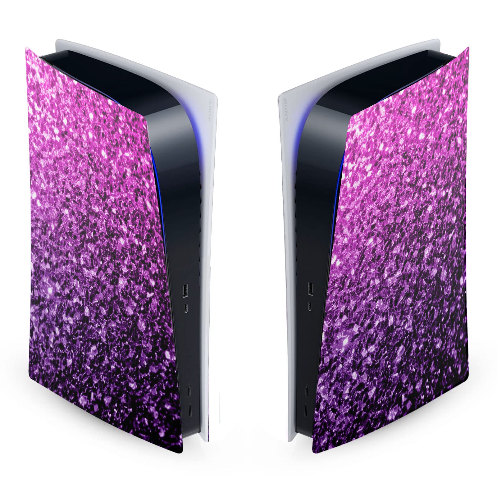Head Case Designs Officially Licensed PLdesign Purple Pink Art Mix Matte Vinyl Faceplate Sticker Gaming Skin Case Cover Compatible with Sony Playstation 5 PS5 Digital Edition Console