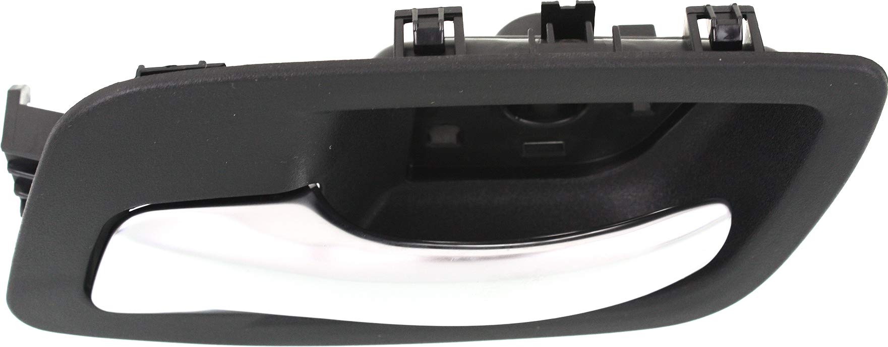 Garage-Pro Interior Door Handle Compatible with 2011-2020 Chrysler 300, Fits 2011-2014 Dodge Charger Rear, Driver Side Black Bezel with Silver Lever