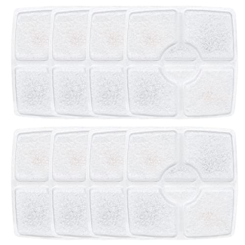 Wonder Creature Cat Water Fountain Filter, Square Cat Fountain Replacement Filters, 8 Carbon Filters Pack