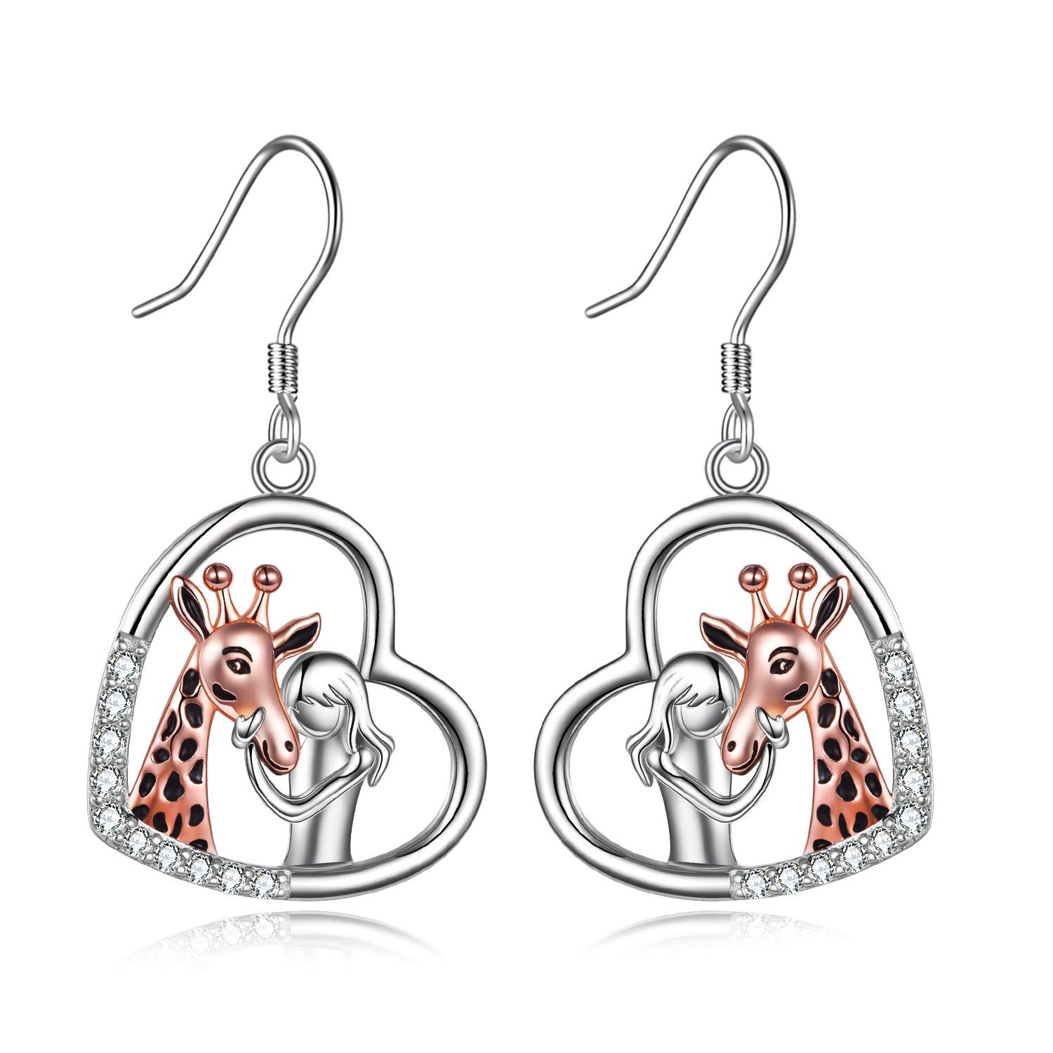 Giraffe Stud Earrings Sterling Silver Giraffe Earrings Mothers Day Gifts for Women Wife Mom