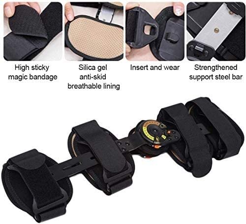 Knee Brace Hinged Knee Brace, Universal Telescoping Knee Orthosis Support Immobilizer Protector Adjustable Leg Stabilizer for Post Operative Injury ACL PCL MCL Or LCL