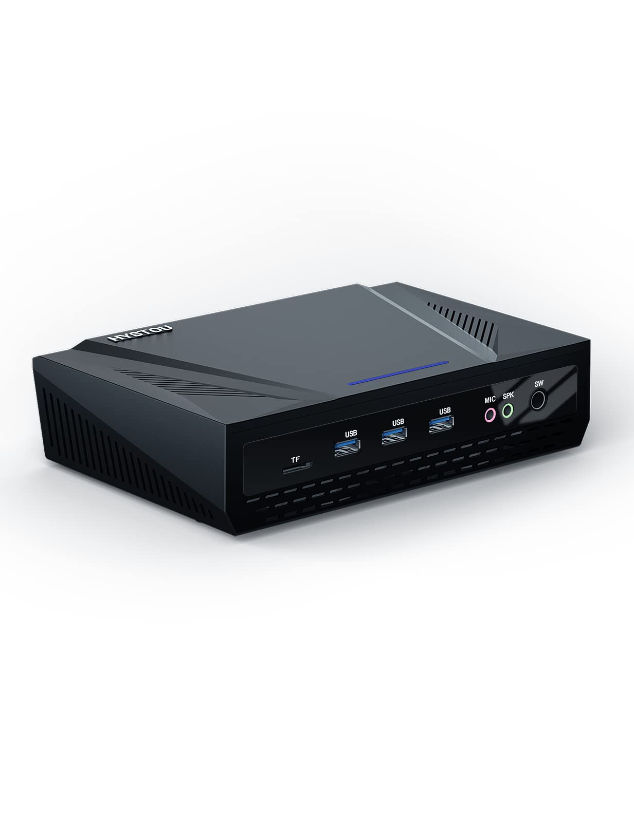 HYSTOU Mini PC, AMD Ryzen 9 5900HX, 64GB RAM, Windows 11 Pro, 2.4Gbps WiFi6, BT5.2, 4K UHD Triple Display, 2x M.2 SSD, 2.5" HDD, 7" Touch Screen, 128GB SSD