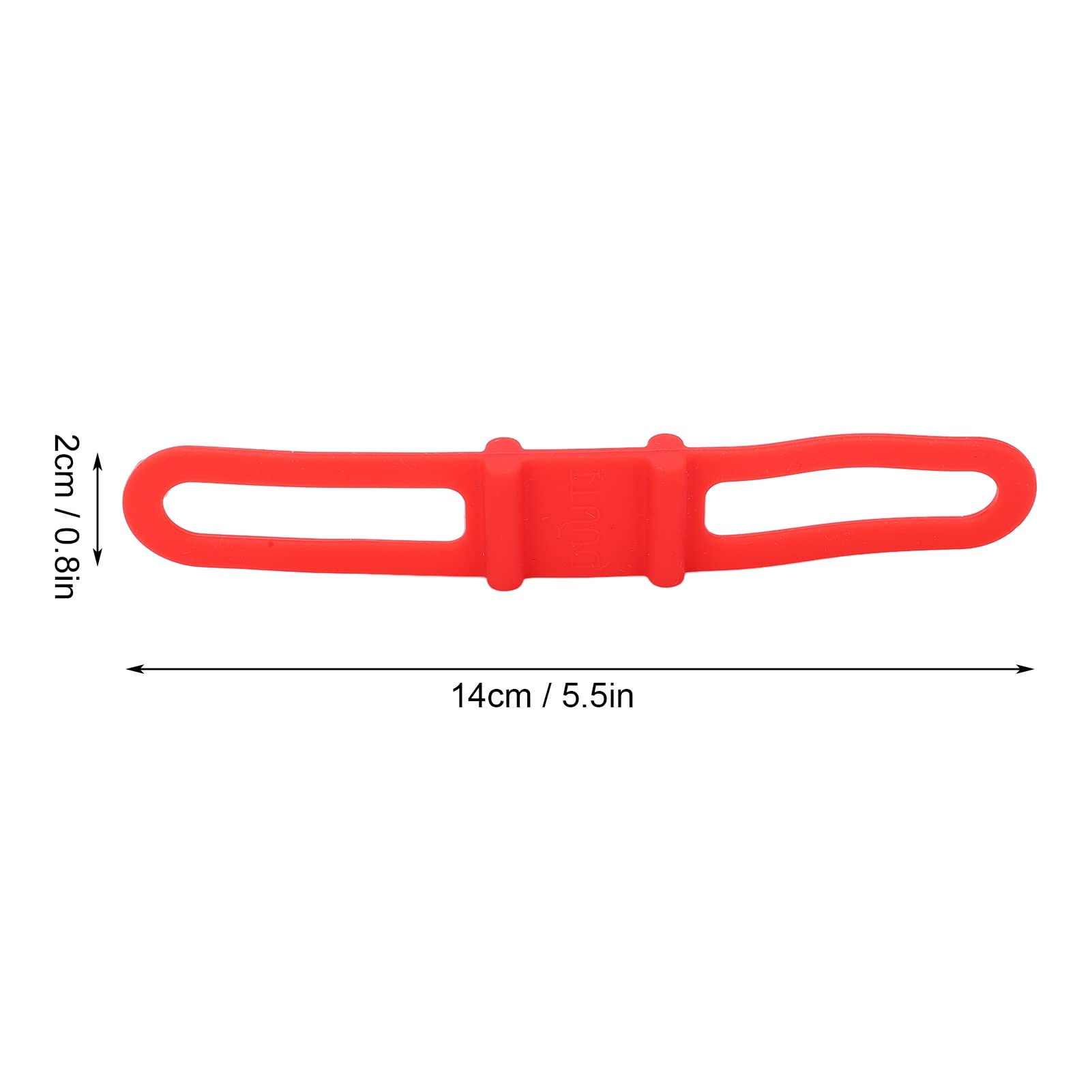 LAIONTY 5 Pcs Bicycle Silicone Mount Band,Bike Light Rubber Band,Bike Light Strap