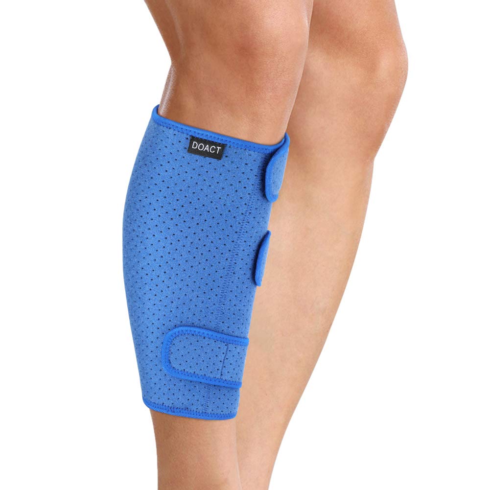 Joyzan Leg Sleeve, Adjustable Calf Compression Brace Shin Support Wrap Lower for Pain Relief from Calf Injury Sprains Running Sports Recovery for Men Women