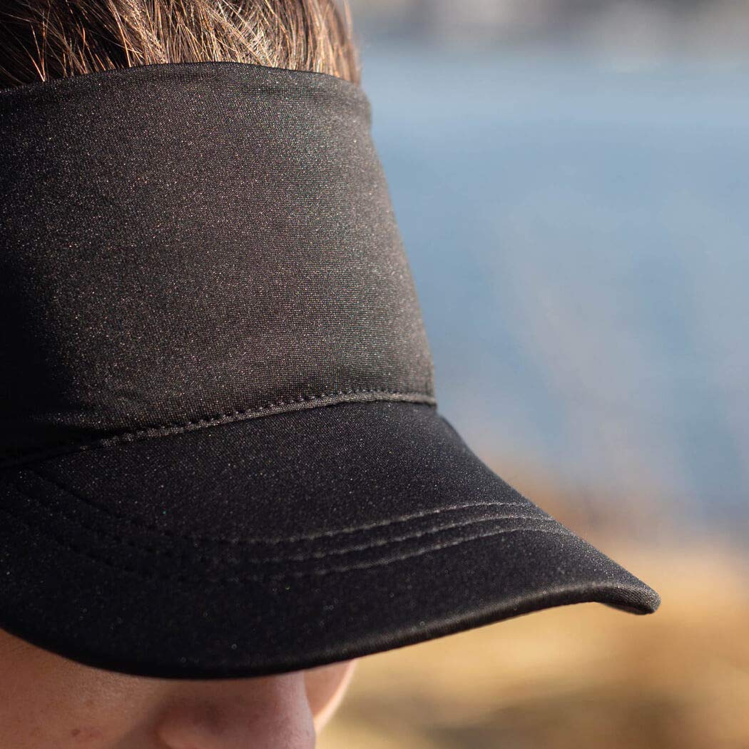 Gone For a Run Runners Lightweight Comfort Performance Visor | Black | One Size Fits Most