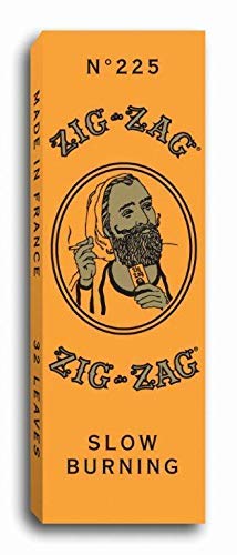 ZIG-ZAG Rolling Papers - French Orange 1 1/4 - Natural Gum Arabic - 78 MM - 32 Papers per Booklet - Choose Your Pack Size: 5, 6, 24 or 48 Booklets - Premium Quality Papers for Smooth and Even Burn (5 Packs)
