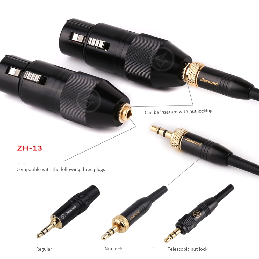 Jiasound 3.5mm (1/8 inch) Female (TRS) Mini-Jack to XLR Male&Female Audio Adapter (XLR-3.5MM(1Pair))