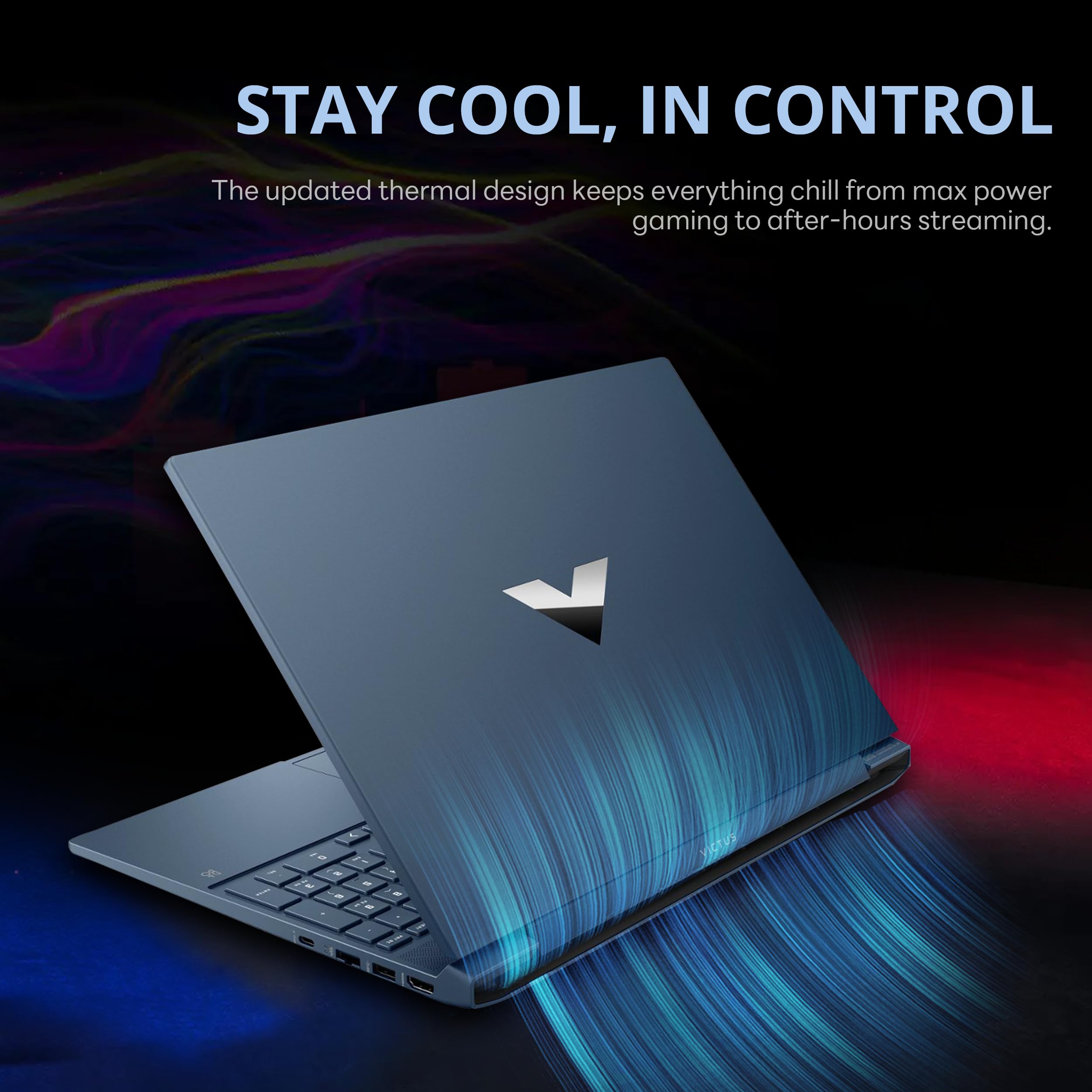 HP Victus 15.6'' FHD 144Hz Gaming Laptop, Intel Core i5-13420H, NVIDIA GeForce RTX 3050, 16GB RAM, 512GB SSD, Backlit Keyboard, Wi-Fi 6, HD Camera, Win 11 Pro, Blue, 128GB Hotface Extension Set