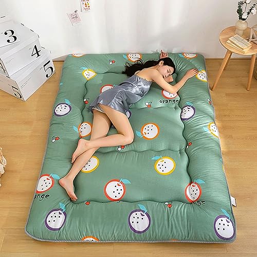 ZIKGER Bohemian Floor Mattress Japanese Futon Roll Up Thicken Sleeping Bed Portable Camping Mattress Lounger Couch Bed Pad