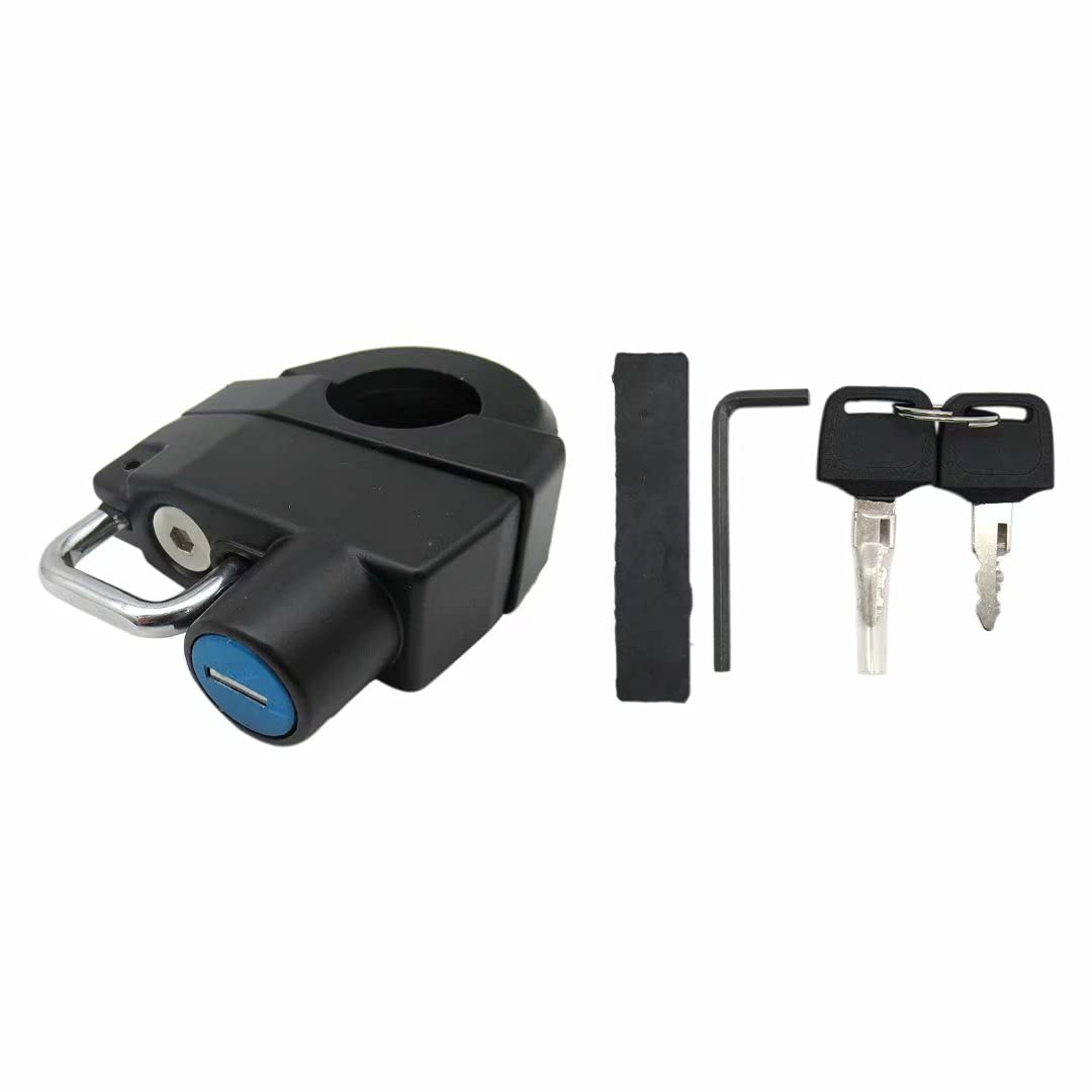 Gxcdizx Universal Motorcycle Helmet Lock for 25mm Engine Crankcase Crash Bar Motorbike