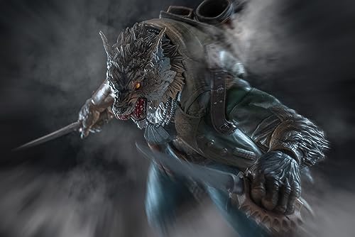 RAYGE3LOV Maestro Union FuRay Planet Blade Master Weng 1/12 Scale Figure 8.5in Furry Action Figures,Furay Planet Series weretiger Blade Master Weng wave3 weretiger,Orcs,Beastmen
