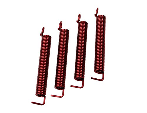 Guyker Guitar Noiseless Tremolo Bridge Springs(Set of 4) Replacement for Fender Strat ST Stratocaster Floyd Rose Style Precision Instruments - Red