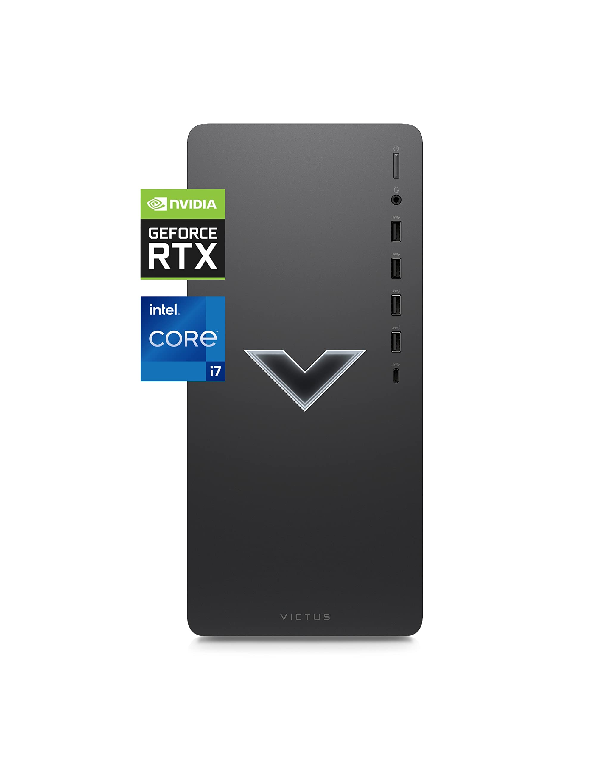 HP Victus Gaming Desktop, Intel Core i7-12700F Processor(Beat Ryzen 7 5700G), NVIDIA GeForce RTX 2060 Graphic, 16 GB RAM, 1 TB SSD, Windows 11 Pro