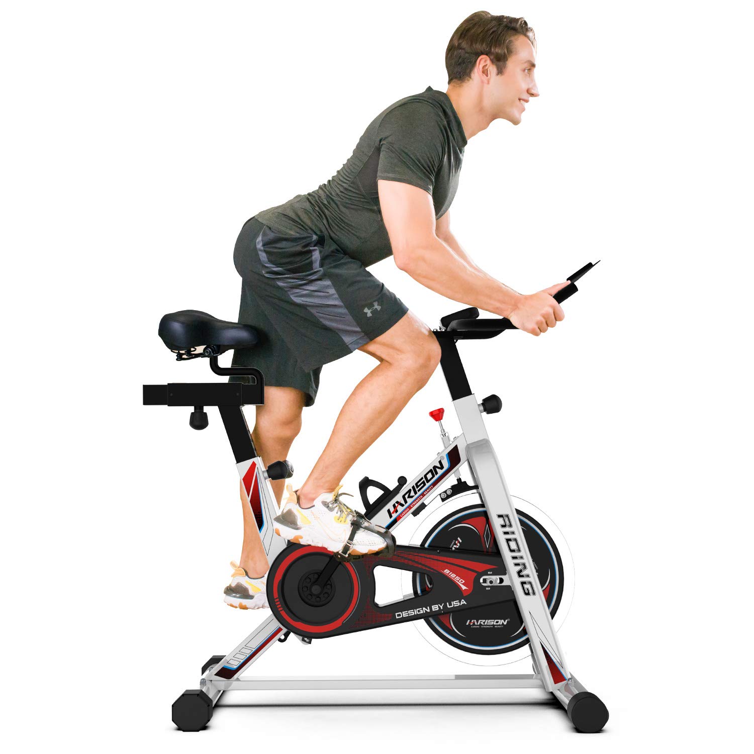HARISON Exercise Bike Stationary Bikes for Home Use Indoor Cycling Bike with tablet Holder (B089CW6C8B)
