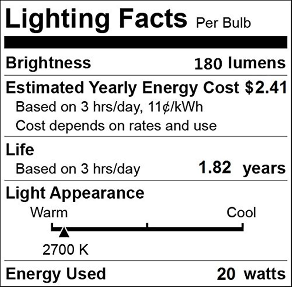 G8 Halogen Bulbs 20W G8 20Watt 120V Halogen Light Bulbs T4 JCD Type 120V Bi-Pin Base G8 Lamp for Under Cabinet Puck Lighting Replacement,Clear Lens,Warm White,2700K,10 Pack
