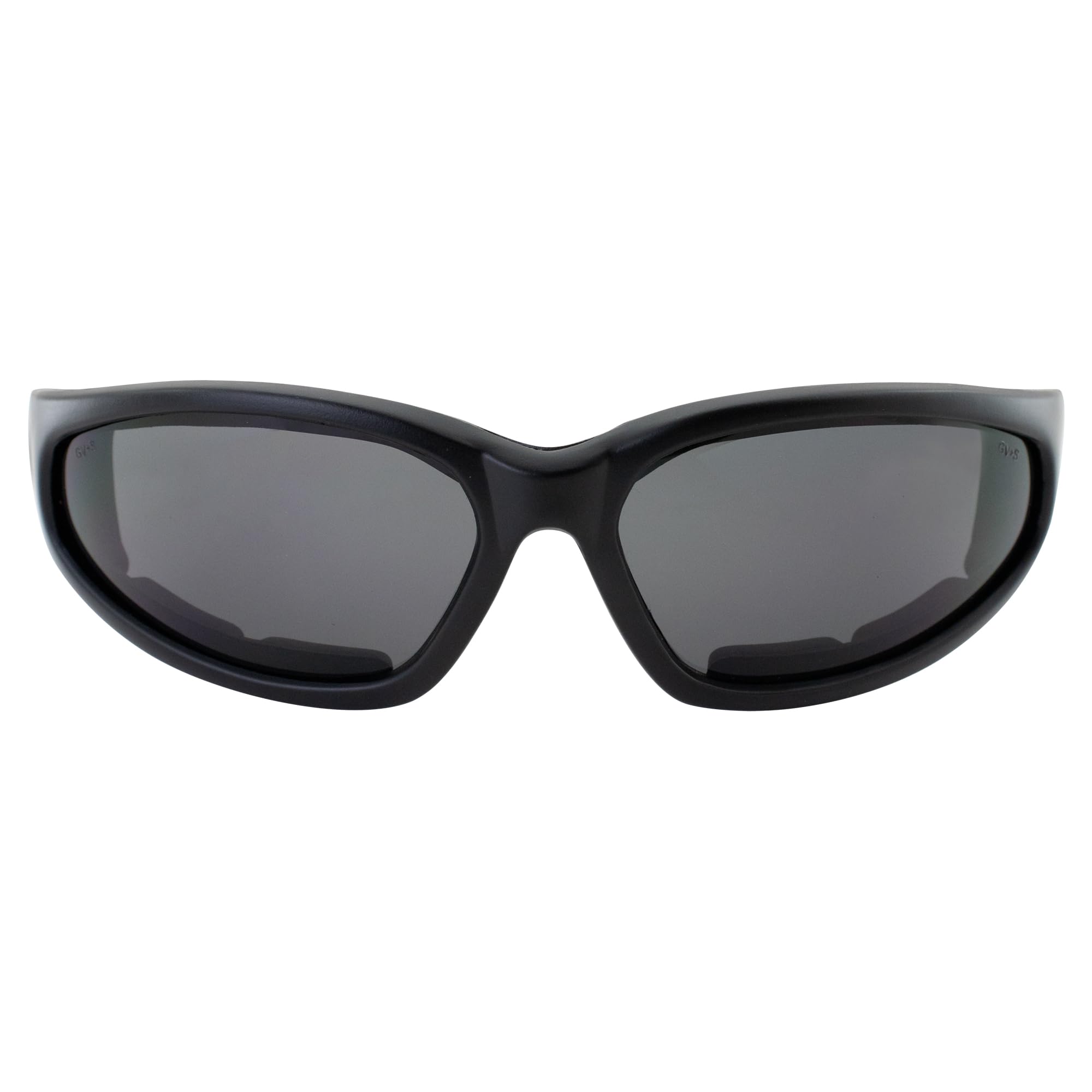 Global Vision Hercules Plus Padded Safety Motorcycle Sunglasses Black Frames Clear + Smoke Lenses