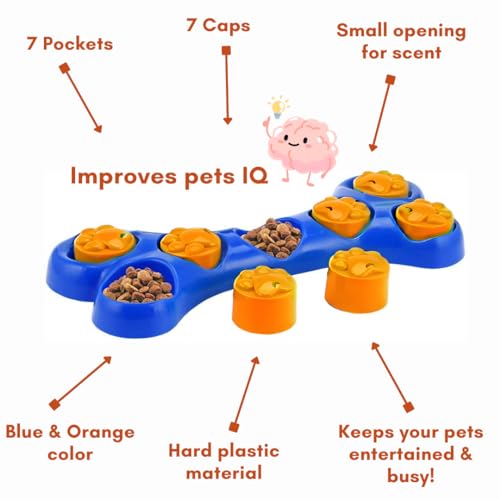 GREENBRIER KENNEL CLUB Doggie Treat Puzzle, Small, Blue base