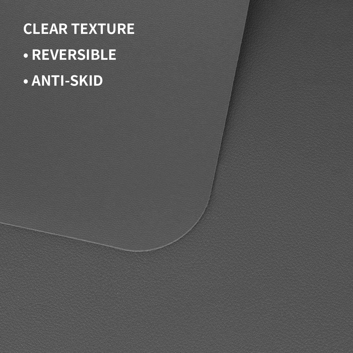 GSKS Placemats for Dining Table Set of 6 Washable Heat Resistant Anti-Skid PU Leather Table Mats