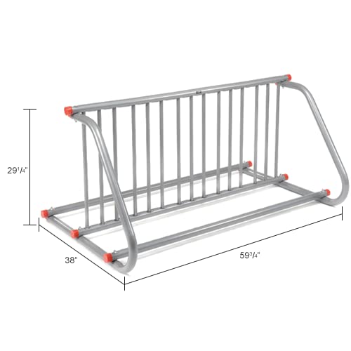 Global Industrial 59-3/4"L Grid Bike Rack, Double Sided, Powder Coated Steel, 10-Bike Capacity
