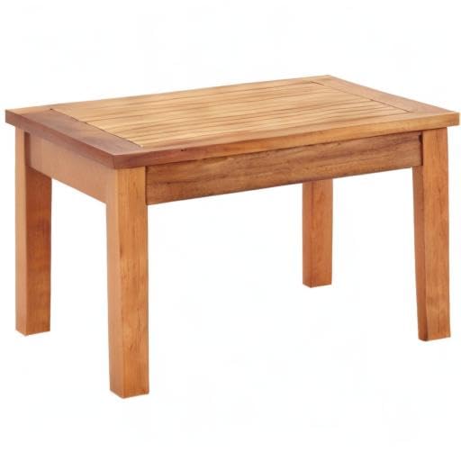vidaXL Solid Acacia Wood Outdoor Coffee Table - Weather-Resistant and Easy-to-Clean Patio Table with Slatted Tabletop Design - Comfortable and Practical Outdoor Furniture - Brown